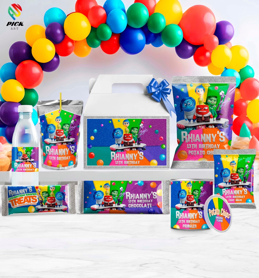 Editable Birthday Party Bundle, Editable Candy Wrapper, Editable Label ...