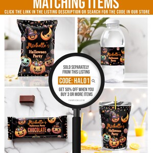 Spooky Pumpkin Chip Bag Wrapper for DIY, Cute Pumpkin Snack Bag, Spooky ...