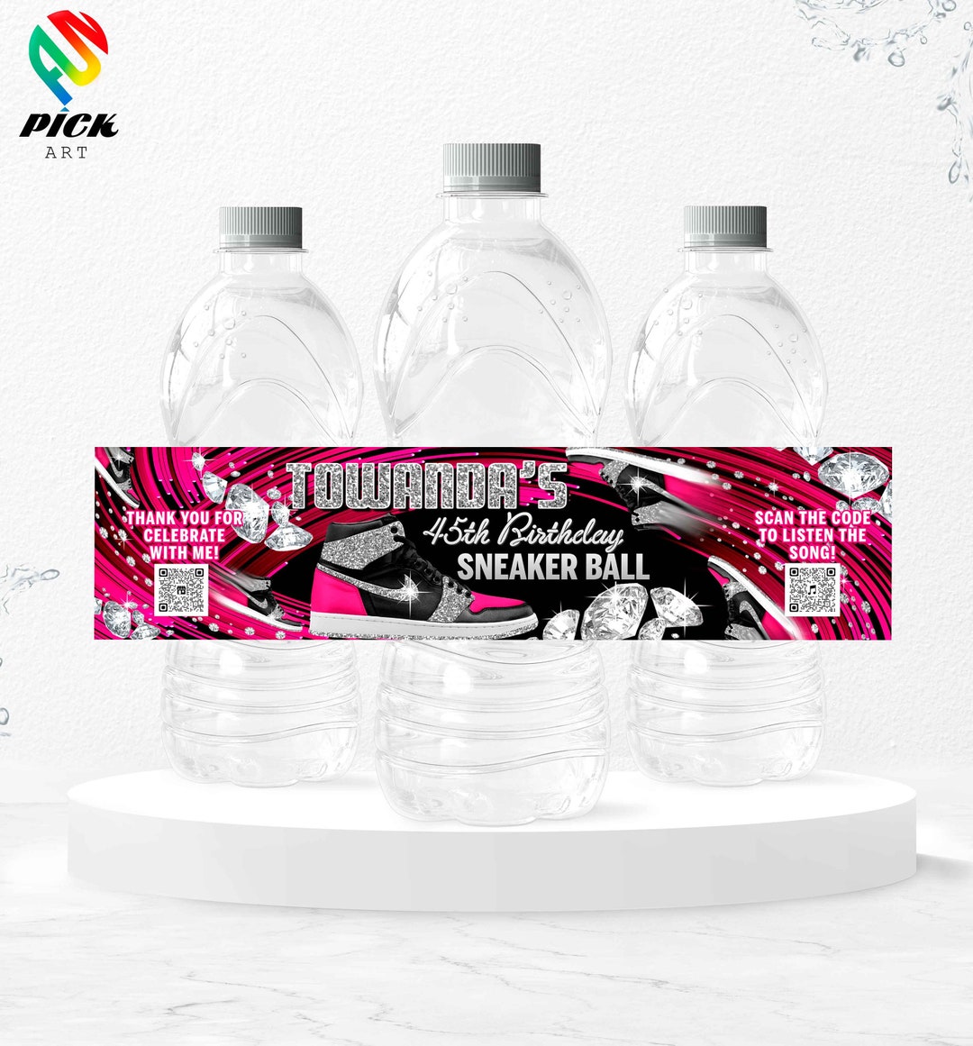 Editable Water Bottle Label, Editable Drink Label, Editable Juice Label ...