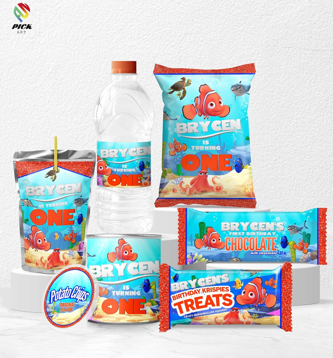 Under the Sea Party Bundle Marine Animals Party Kit Ocean Chips Bag Sea ...