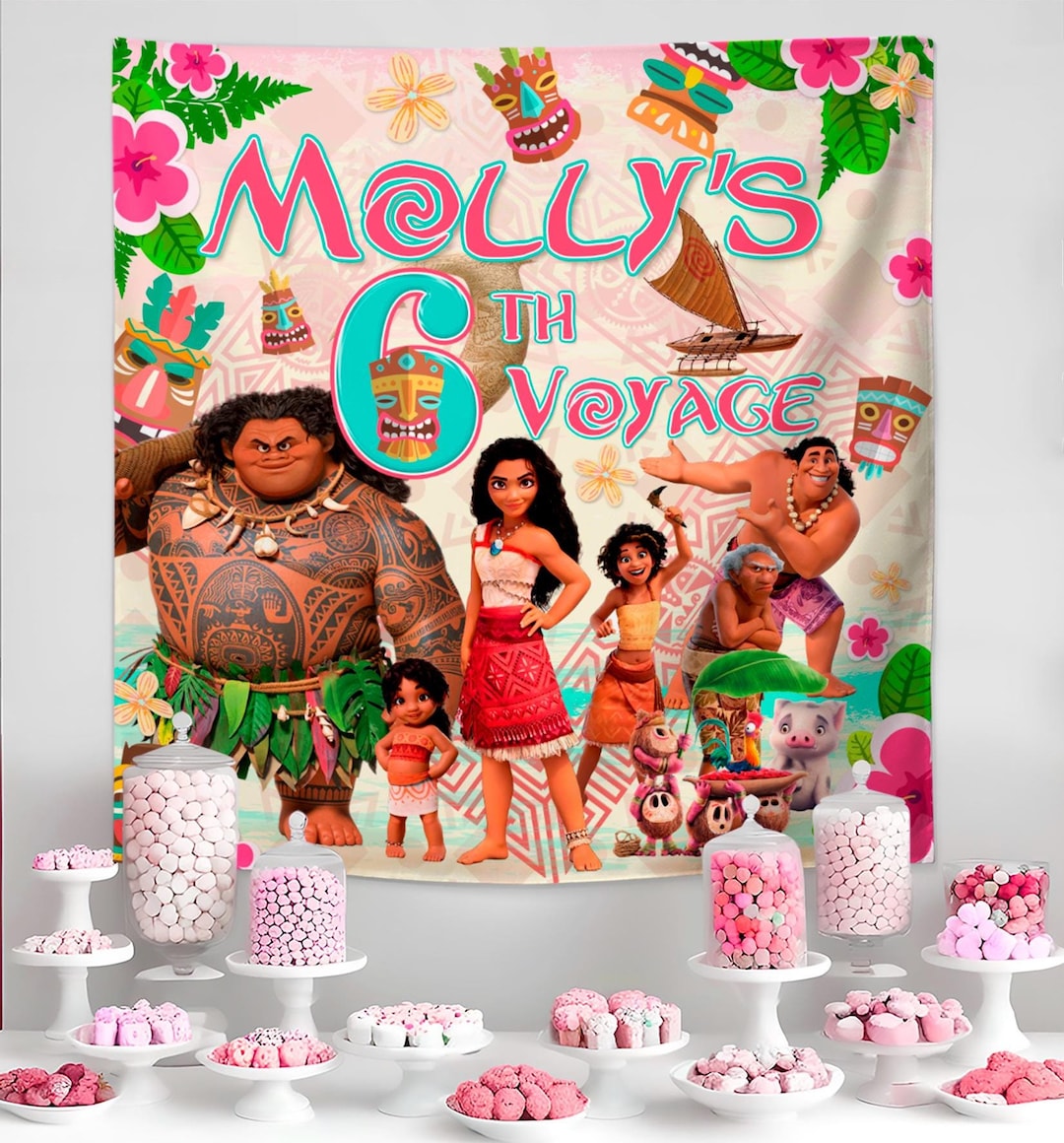 Moana 2 Banner | Moana Backdrop | Moana Wall Decor | Moana Sign ...
