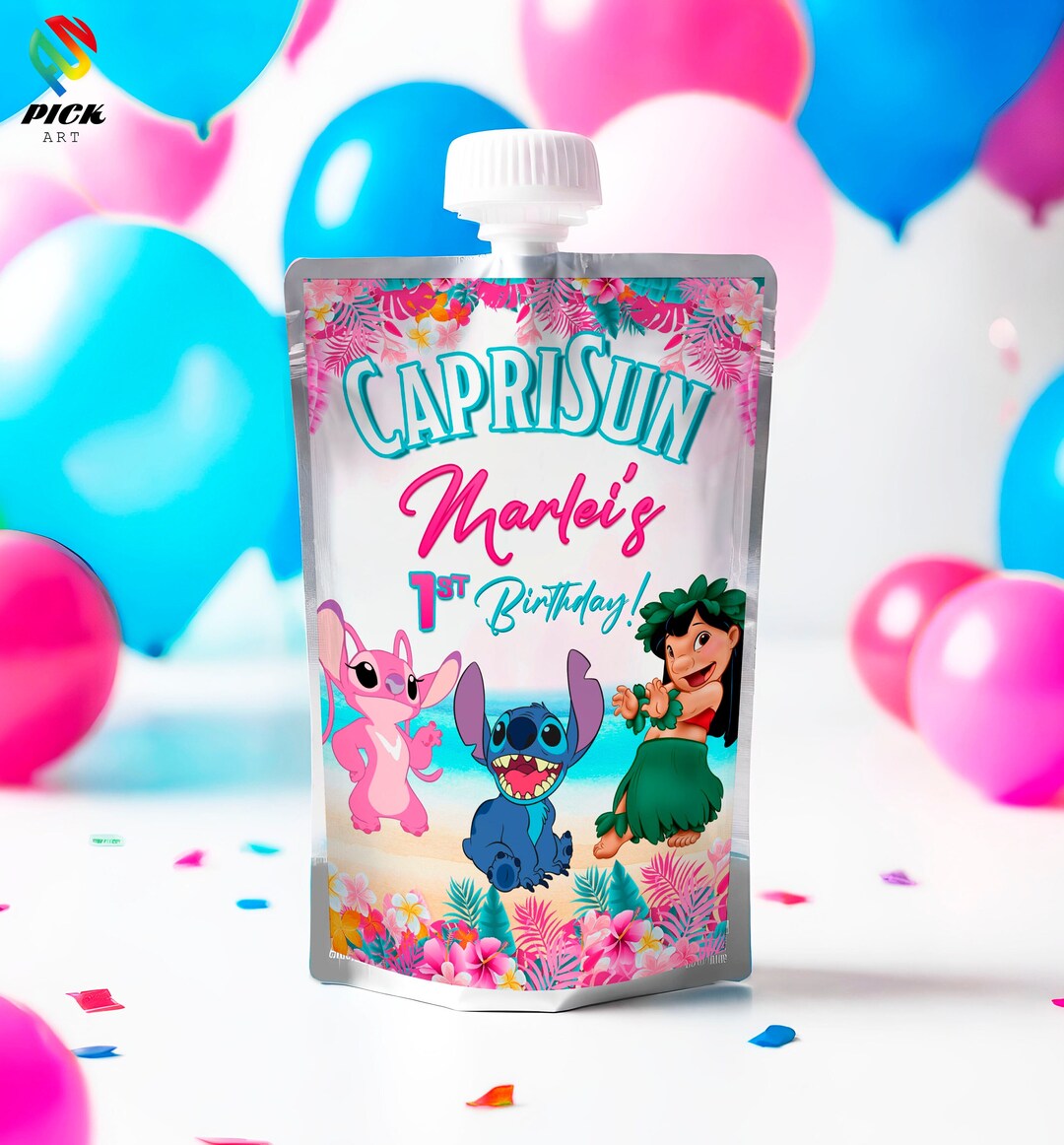 Editable Caprisun Label Editable Juice Label Editable Pouch Label ...