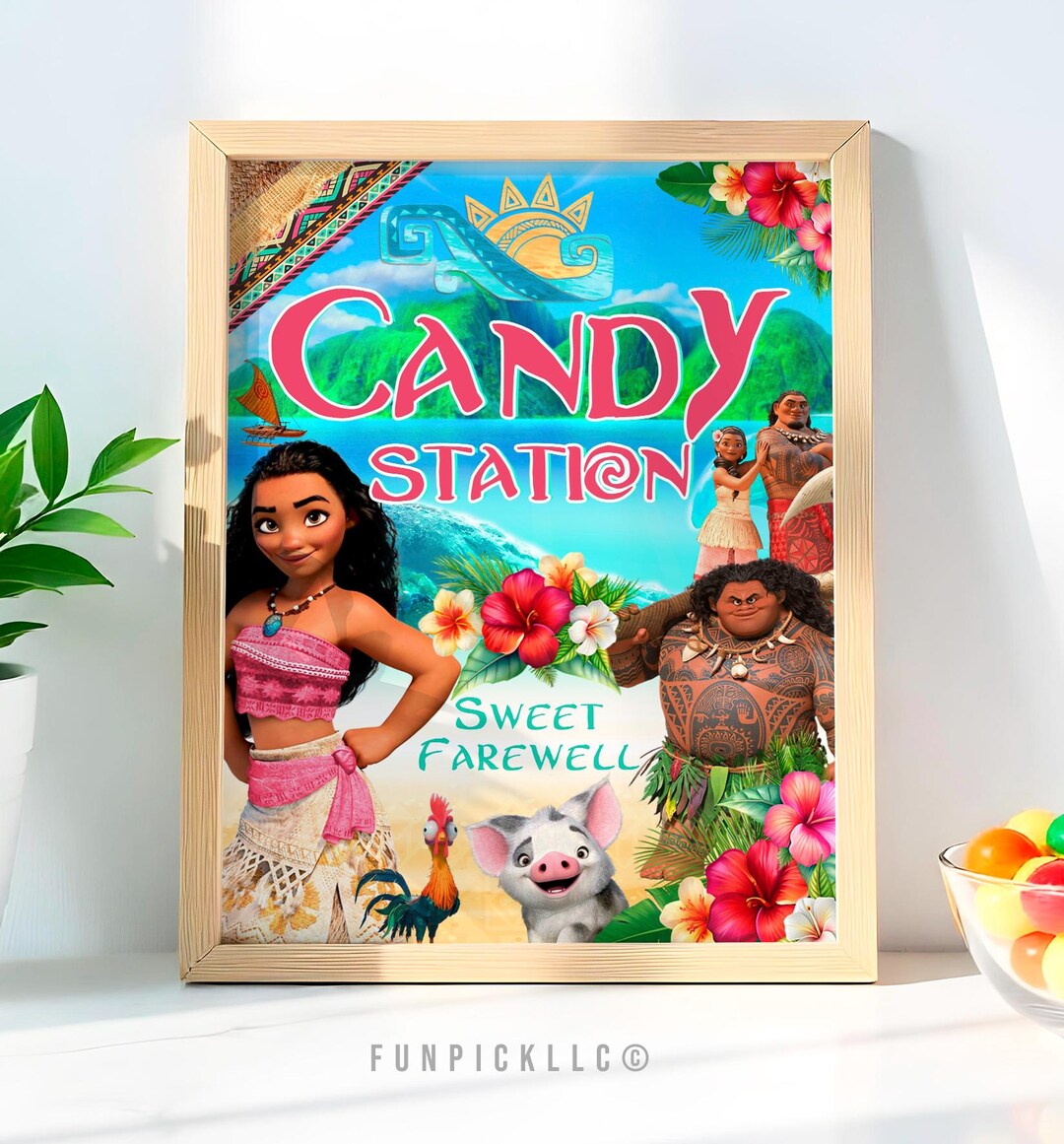 Sweets Sign for DIY, Kids Birthday Sign, 1st Birthday Theme, Kids ...