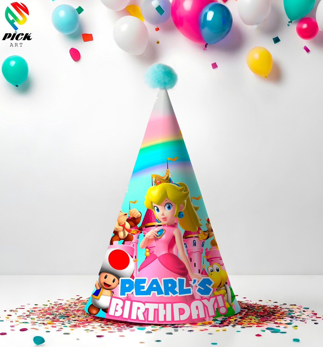 Princess Party Hat Princess Custom Hat Princess Conical Hat Princess ...