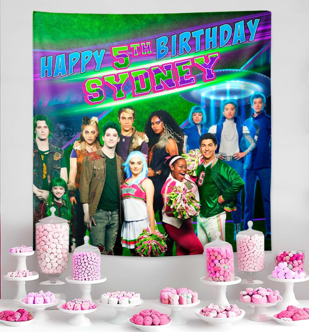 Zombies Banner Zombies Sign Zombies Backdrop Zombies Decor Custom Baby ...