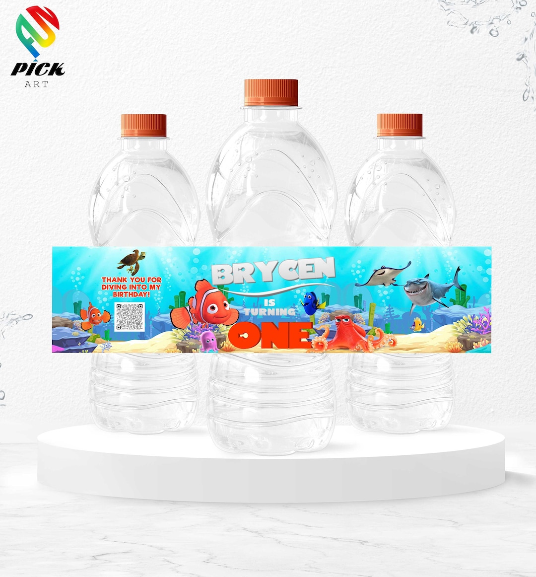 Under the Sea Water Bottle Labels Marine Animals Drink Labels Ocean ...