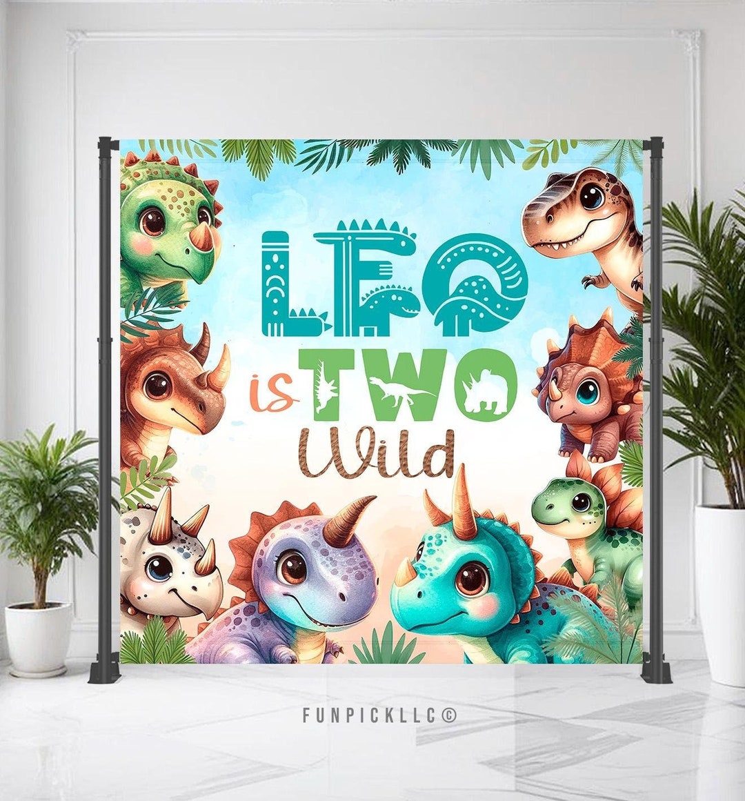 Dinosaurs Banner, Dino Backdrop, Dinosaurs Wall Decor, Dino Sign ...