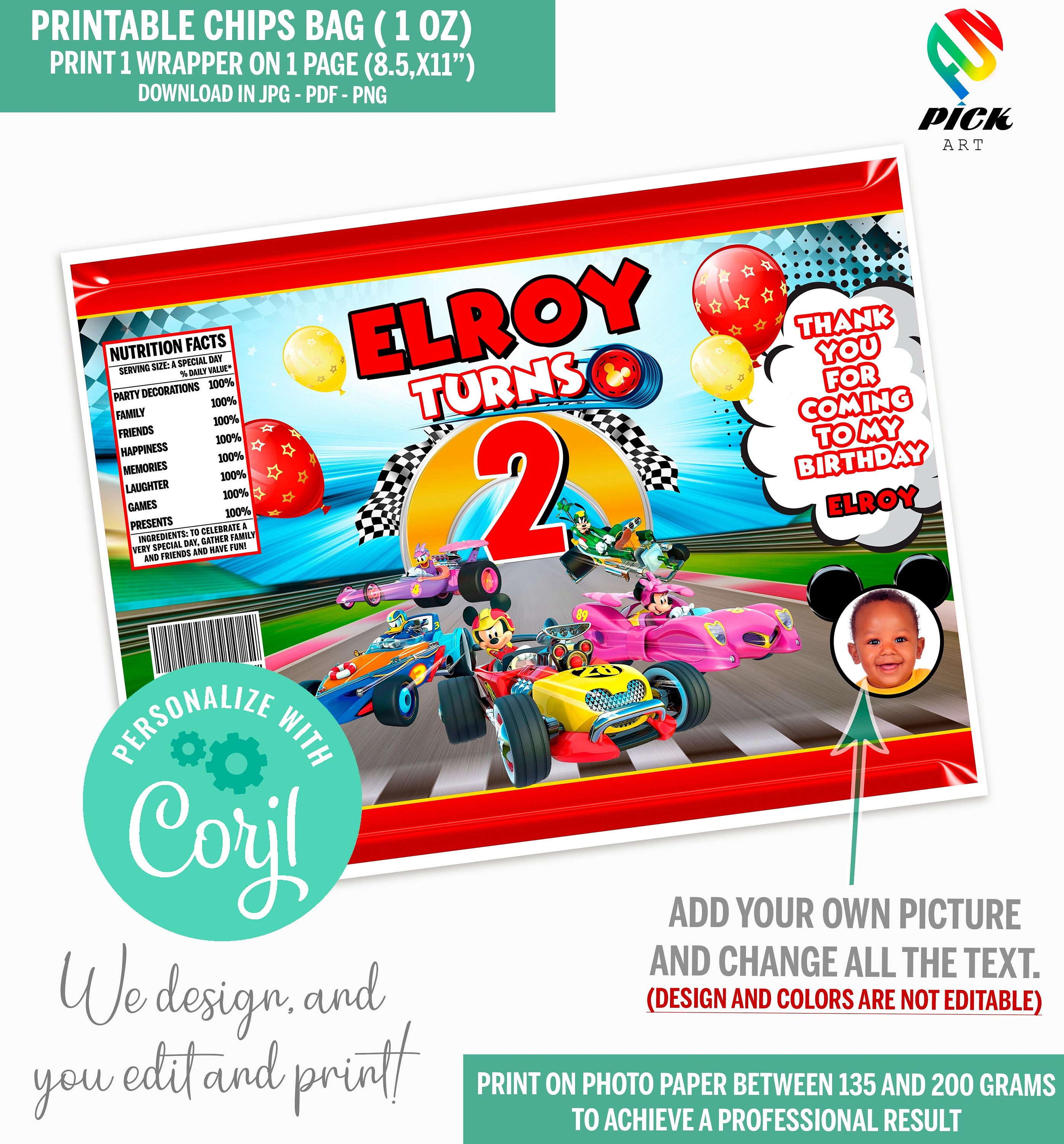 Editable Chips Bag Editable Template Editable Custom Bag - Etsy