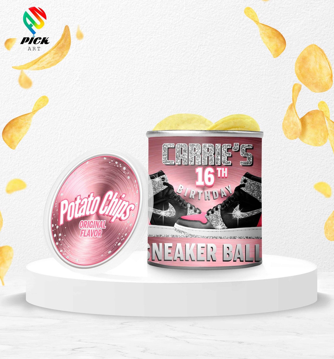 Editable Potato Chips Label, Editable Potato Wrapper, Editable Chips ...