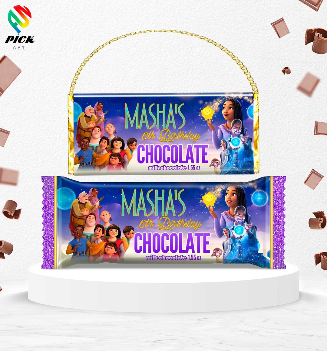 Editable Candy Wrappers Editable Chocolate Bar Kids Chocolate Wrapper ...