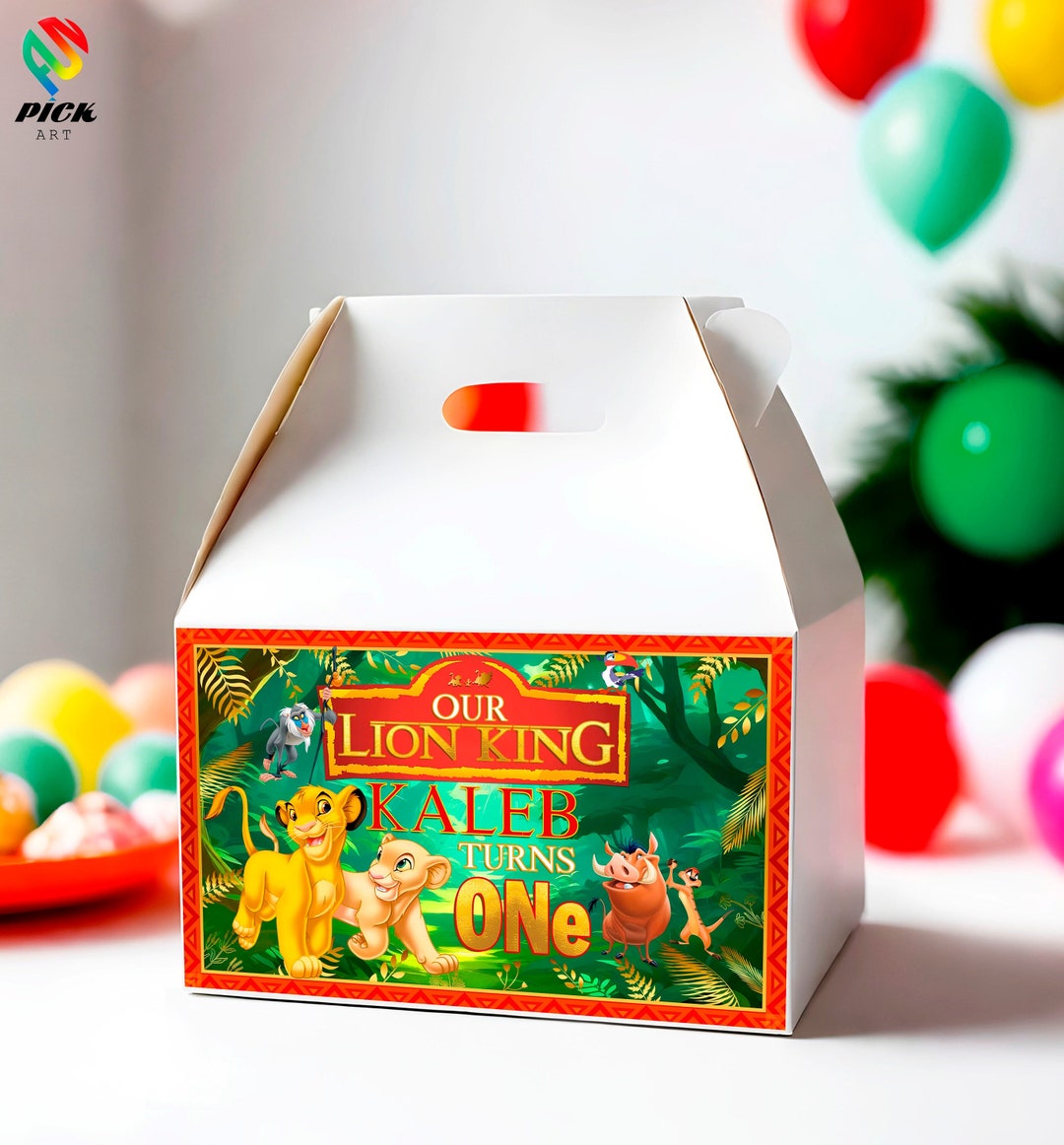 Baby Lion Gable Box Label Little Lion Printable Label Lion Box Label ...