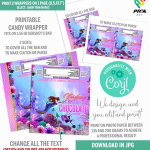 Editable Candy Wrapper, Editable Chocolate Bar, Editable Wrapper ...