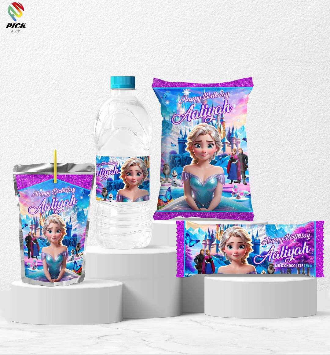 Winter Wonderland Party Bundle 4 Items Snowflake Chips Bag Winter ...