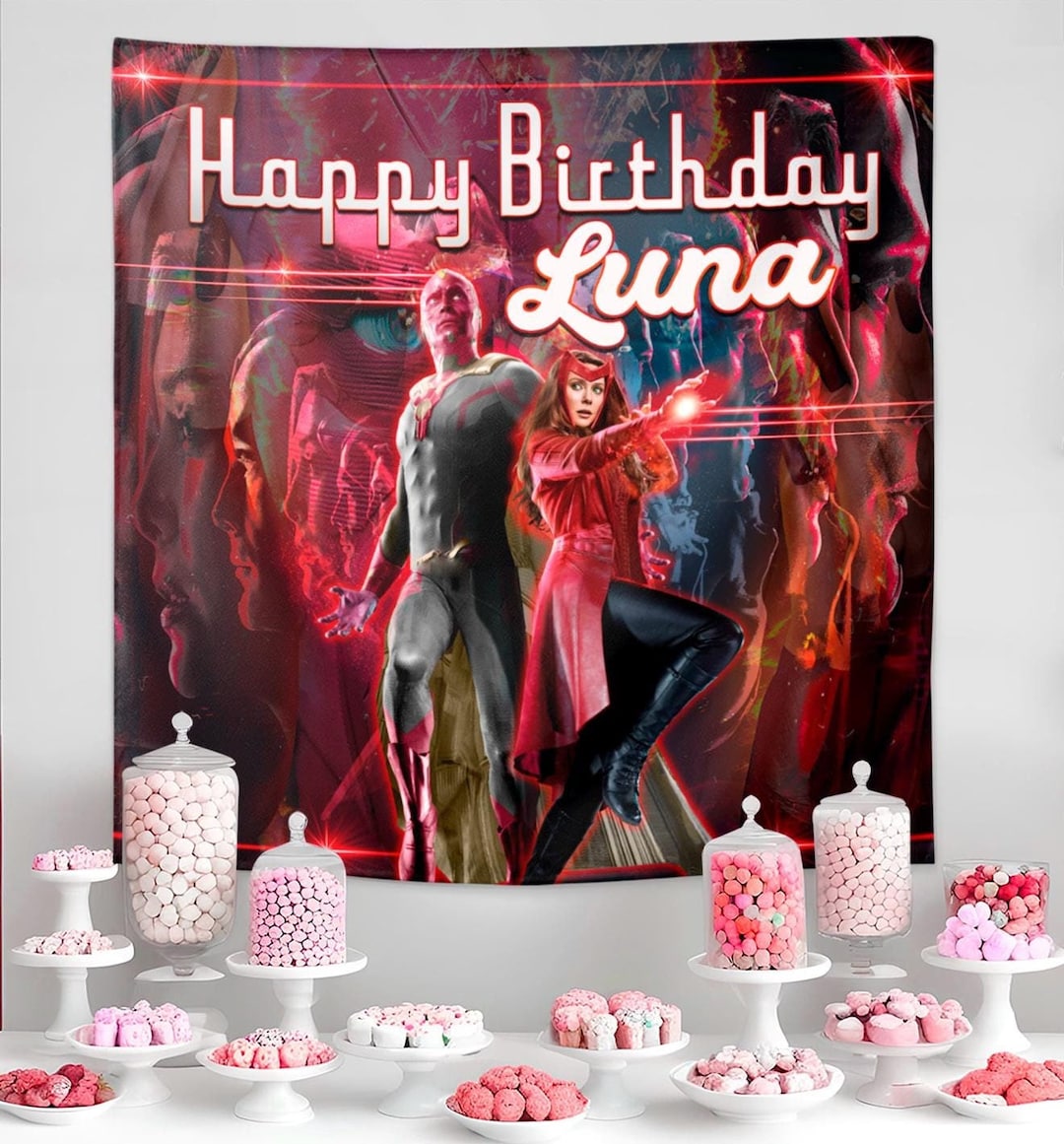 Wandavision Banner Wanda Serie Backdrop Wandavision Wall Decor ...