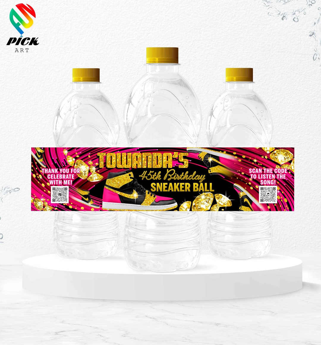 Editable Water Bottle Label, Editable Drink Label, Editable Juice Label ...