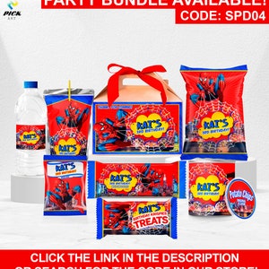 Super Hero Party Bundle 6 Items Hero Party Kit Kids Chips Bag Super ...