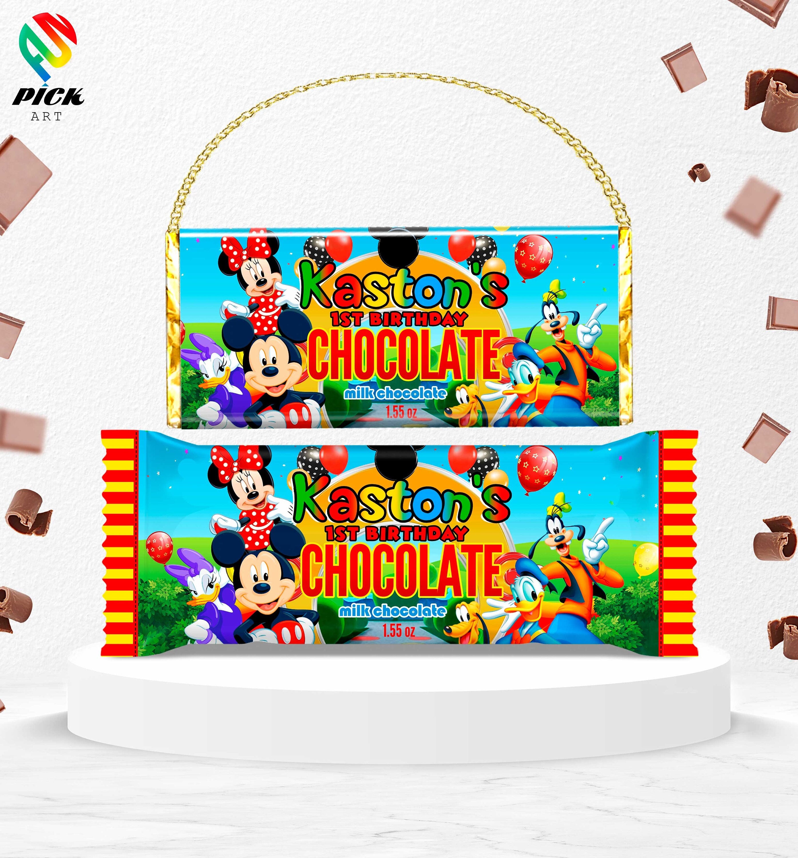 Theme Park Candy Wrappers Amusement Park Chocolate Bar Kids Chocolate ...