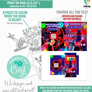 Editable Mini Coloring Book Editable Coloring Page Editable Activities ...