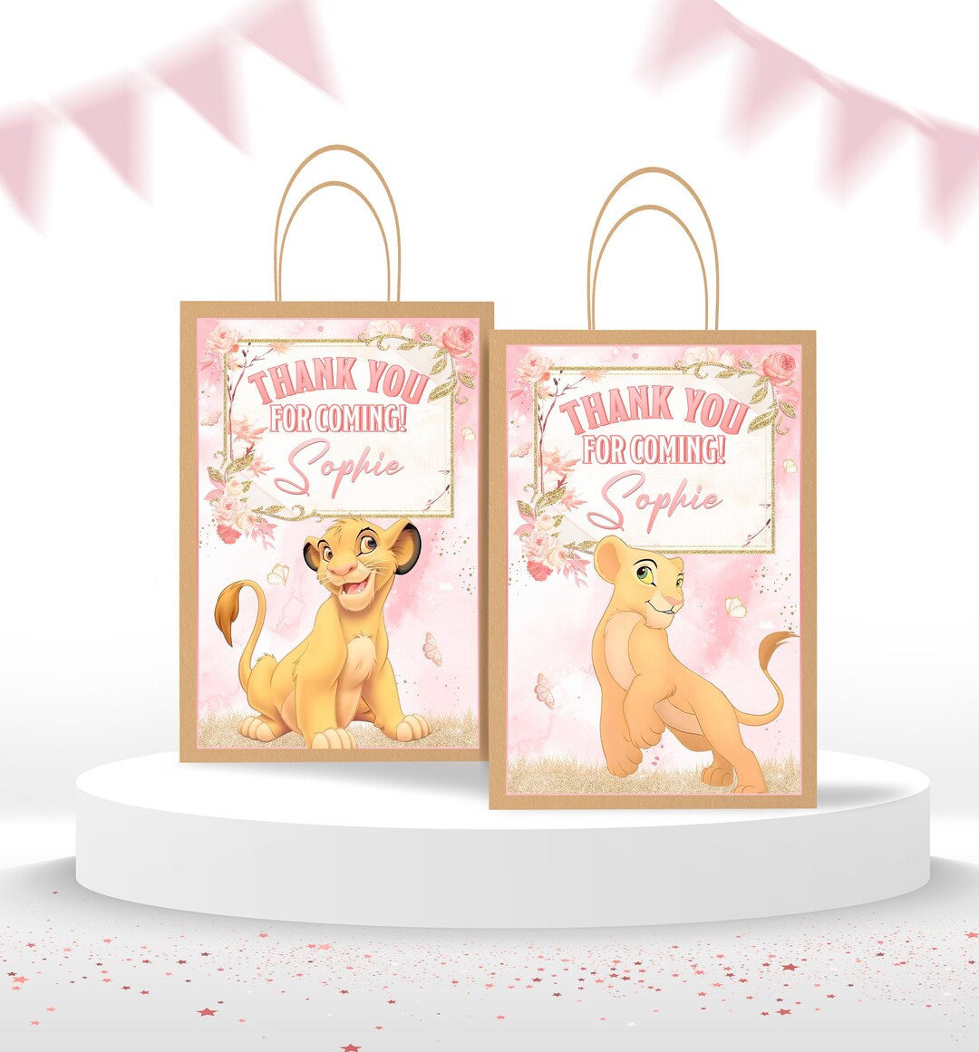 Editable Gift Bag Labels Birthday Treat Bag Kids Snack Bag Kids Bag ...