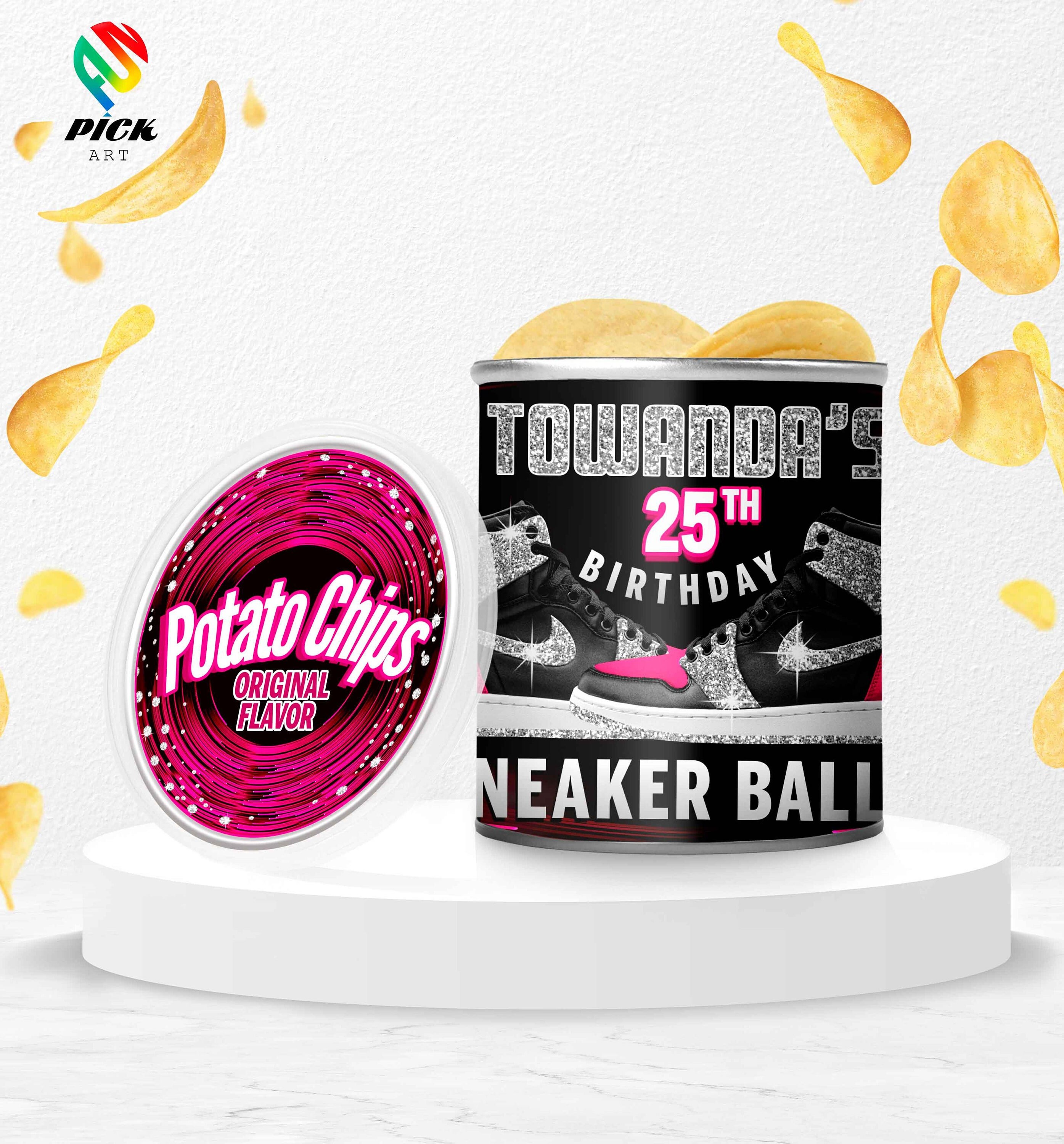 Editable Potato Chips Label, Editable Potato Wrapper, Editable Chips ...