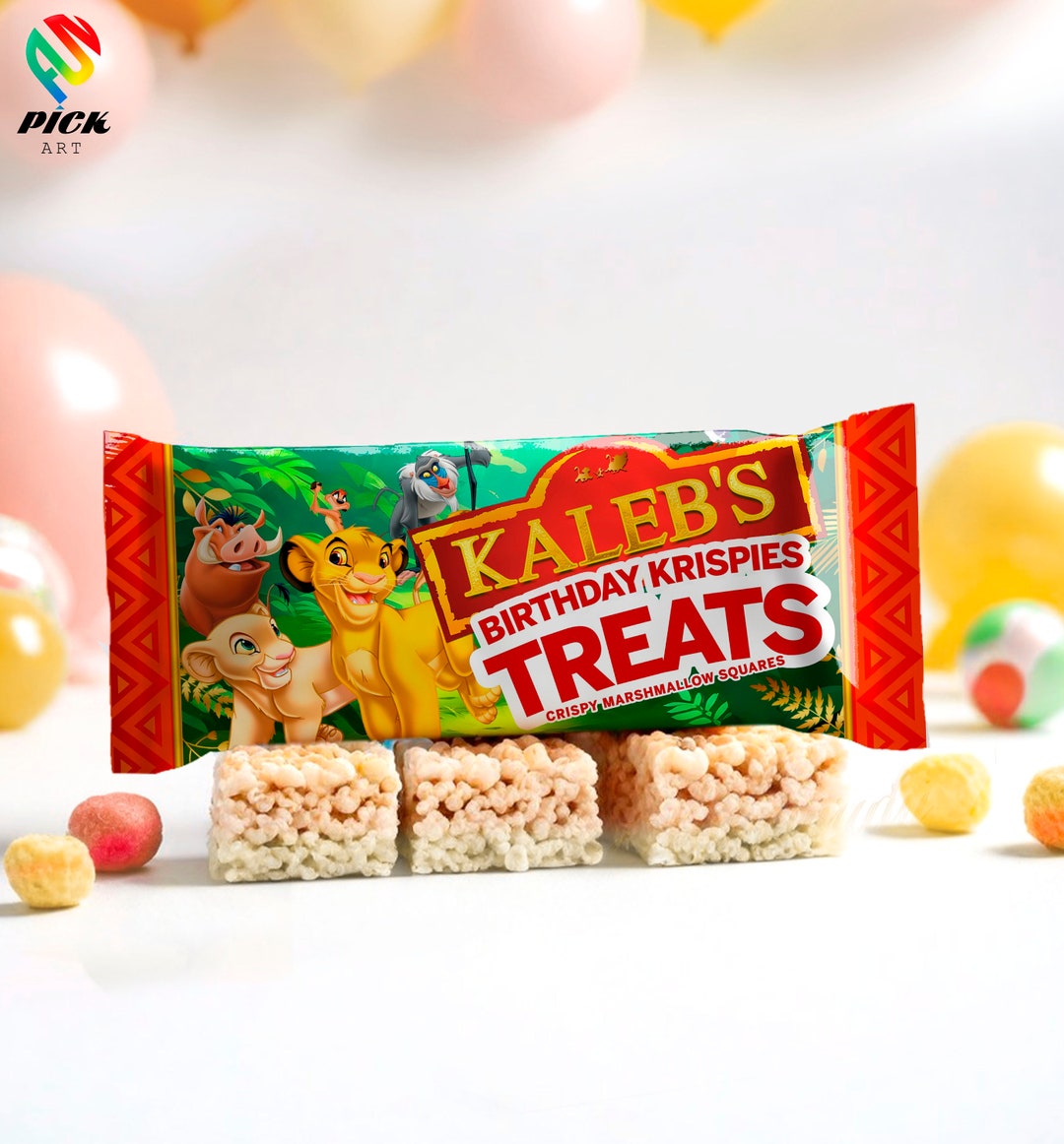 Baby Lion Rice Krispies Wrapper Little Lion Candy Wrappers Lion Rice ...