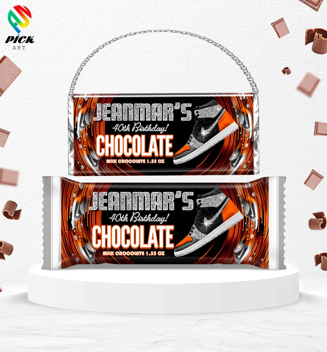 Editable Candy Wrapper, Editable Chocolate Bar, Editable Wrapper ...