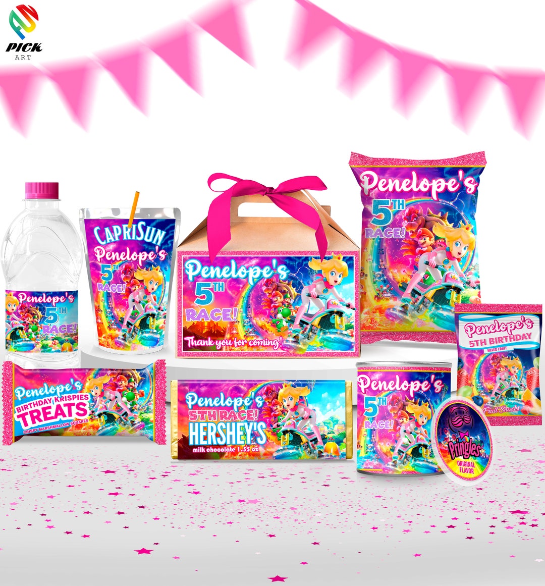 Princess Party Bundle Editable Candy Wrappers Editable Labels Editable ...
