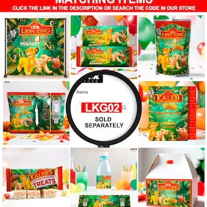 Baby Lion Juice Pouch Label Little Lion Juice Bag Label Lion Drink ...