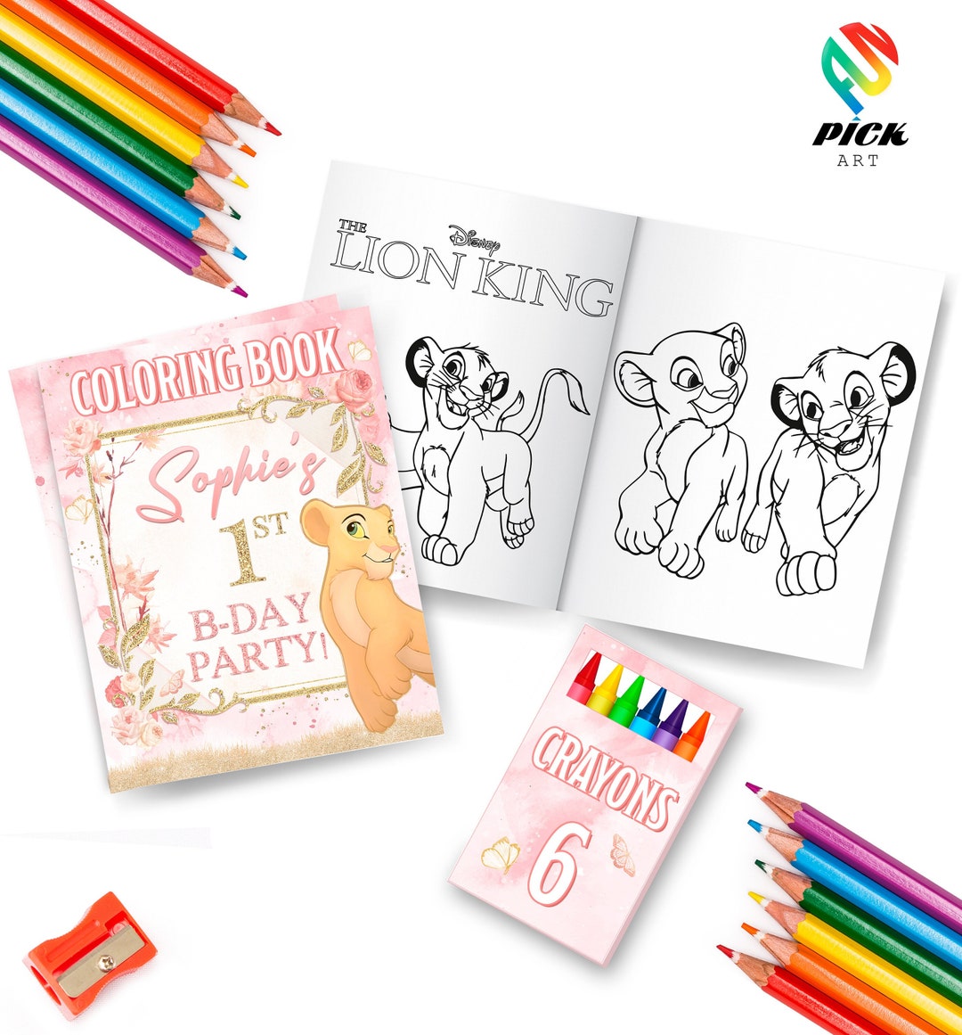 Editable Mini Coloring Book Birthday Coloring Pages Kids Activities ...