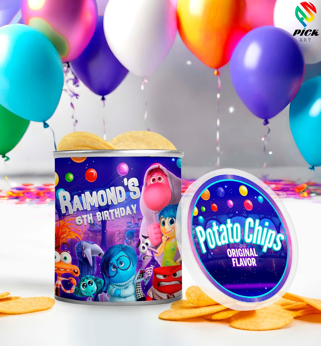 Inside Out Potato Chip Label, Inside Out Potatoes Can Wrapper, Inside ...