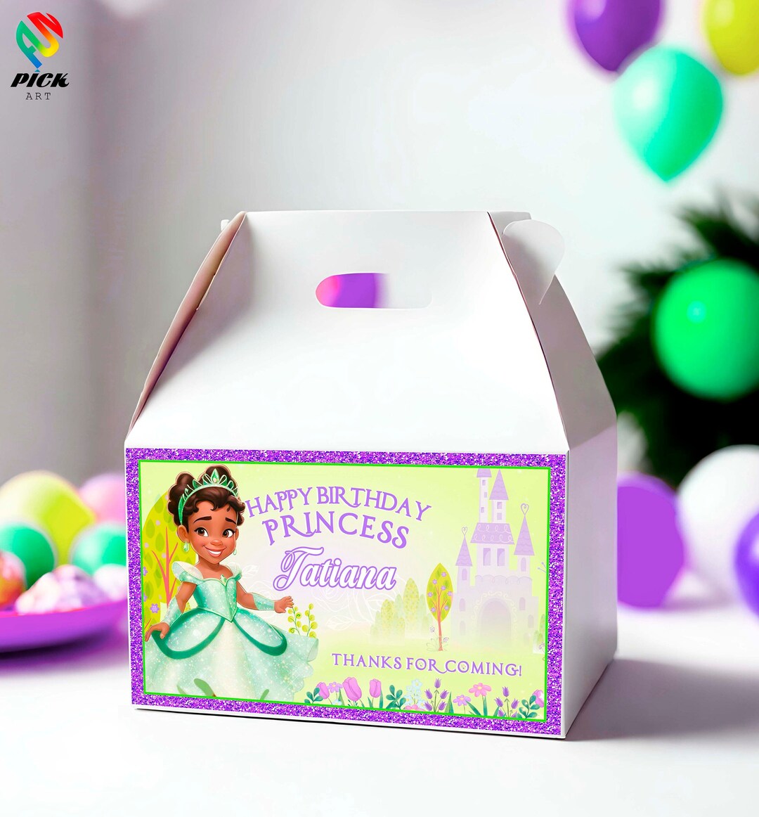 Princess Gable Box Label Little Princess Printable Label Afroamerican ...