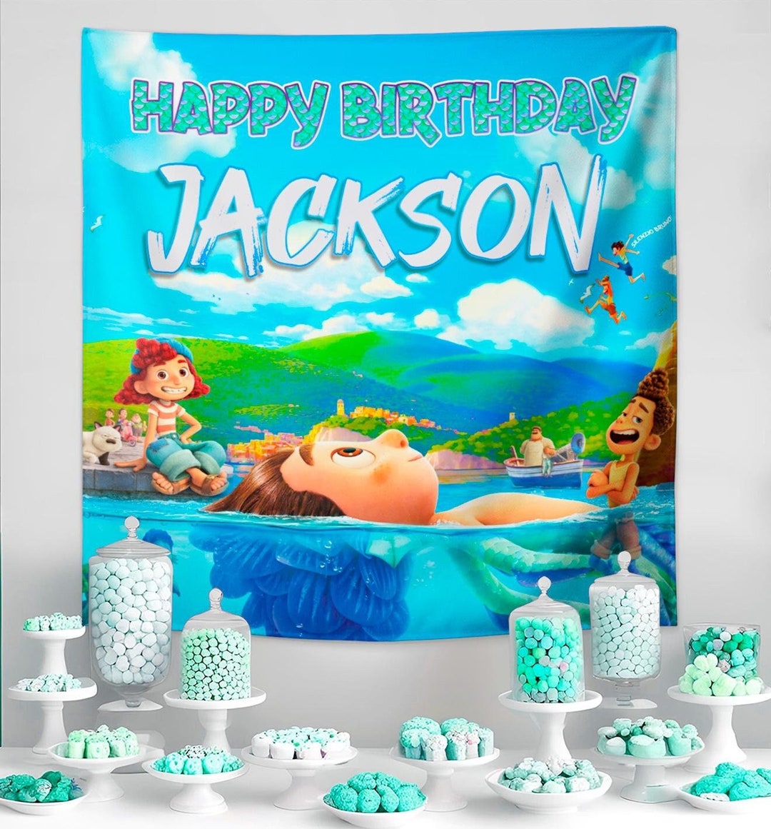 Luca Banner | Luca Birthday Backdrop | Luca Wall Decor | Luca Sign ...