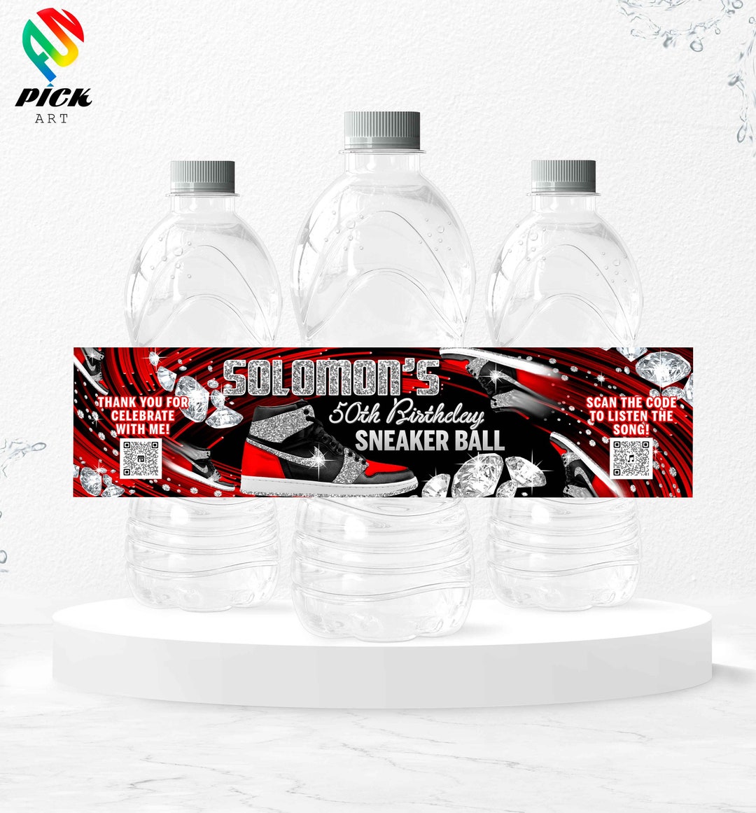 Editable Water Bottle Label, Editable Drink Label, Editable Juice Label ...