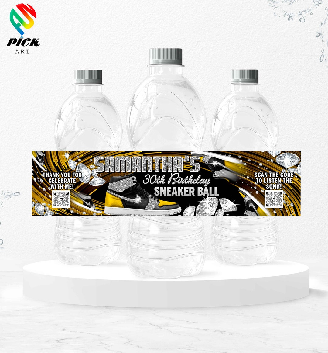 Editable Water Bottle Label, Editable Drink Label, Editable Juice Label ...
