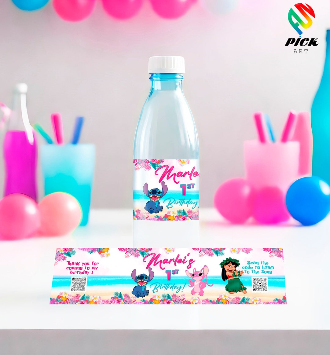 Editable Water Bottle Labels Birthday Drink Labels Editable Juice Label ...