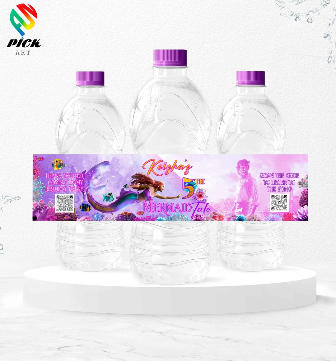 Editable Water Bottle Label, Birthday Drink Label, Editable Juice Label ...