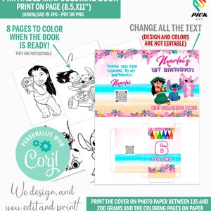 Editable Mini Coloring Book Editable Coloring Pages Activities Book ...