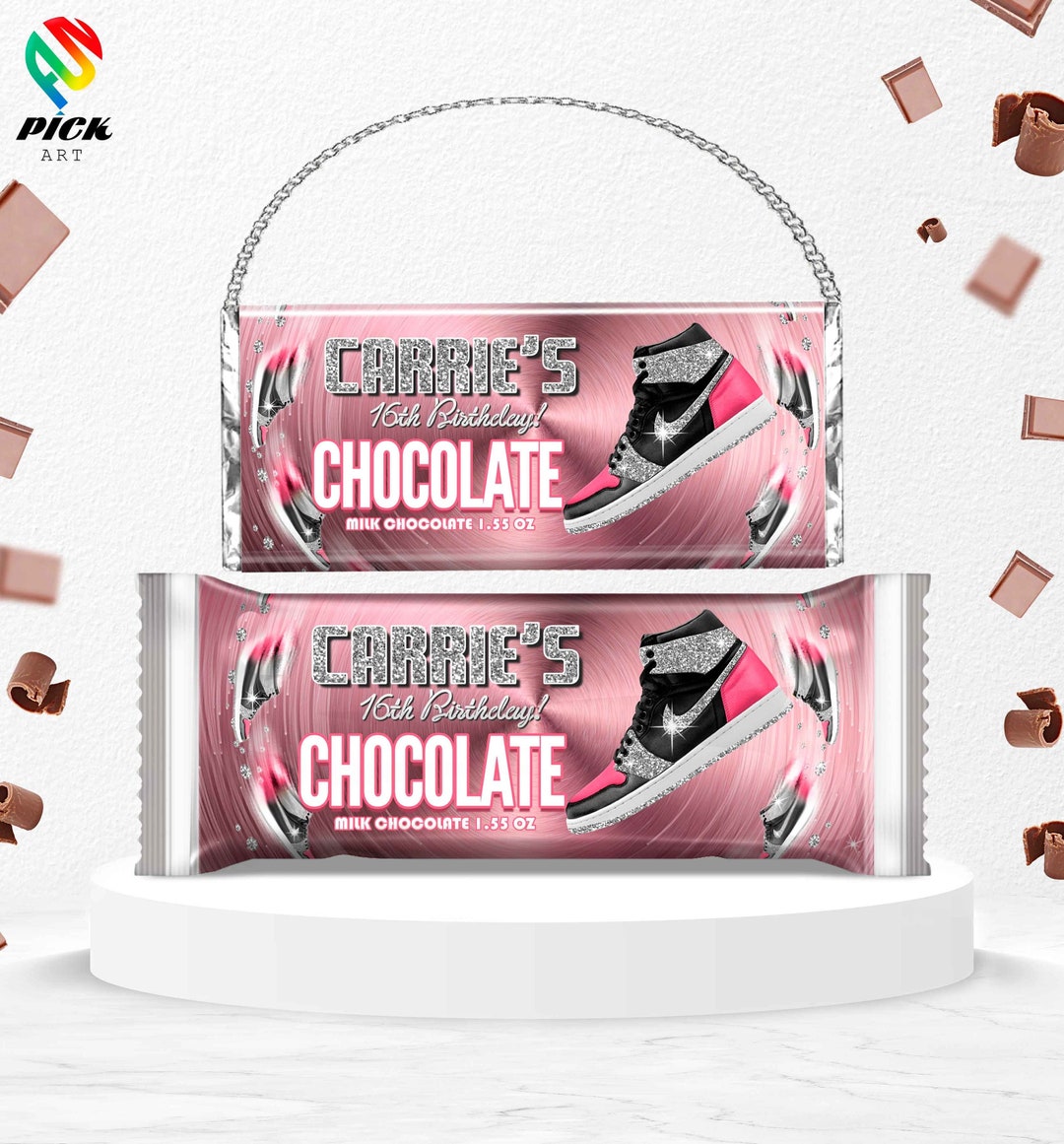Editable Candy Wrapper, Editable Chocolate Bar, Editable Wrapper ...