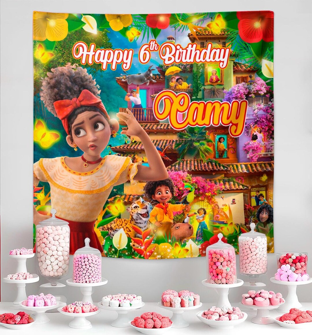 Encanto Banner | Dolores Encanto Backdrop | Encanto Wall Decor ...