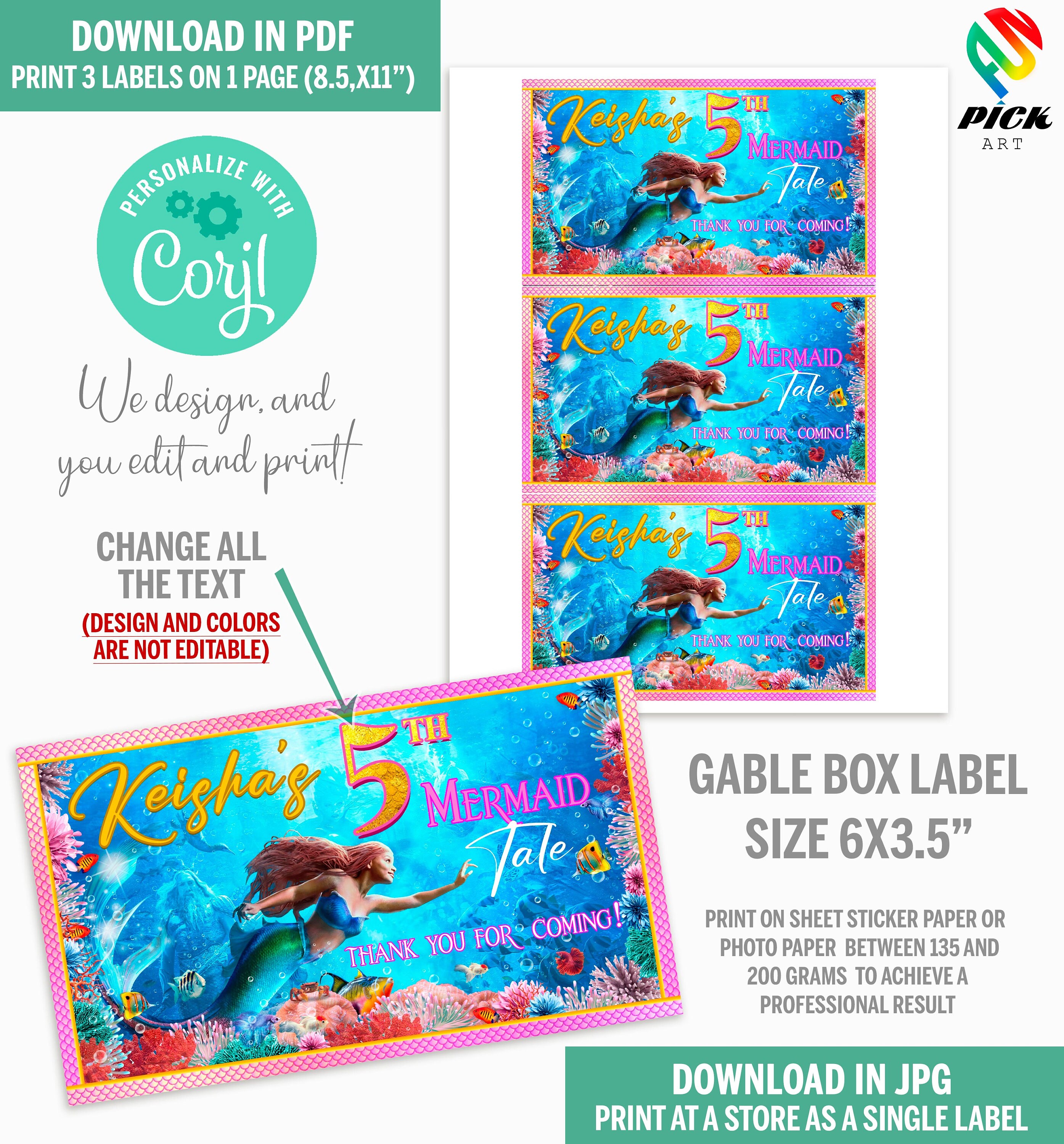 Editable Gable Box Label Editable Printable Label Editable Box Label ...
