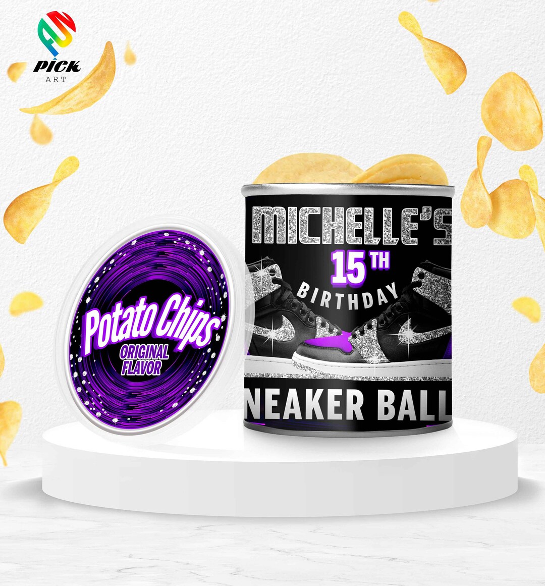 Editable Potato Chips Label, Editable Potato Wrapper, Editable Chips ...