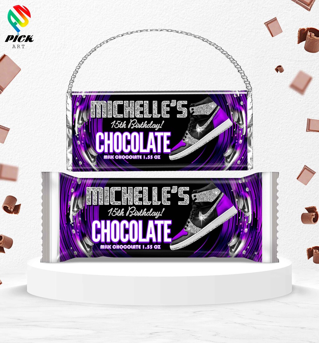 Editable Candy Wrapper, Editable Chocolate Bar, Editable Wrapper ...