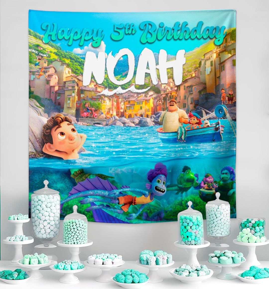 Luca Banner | Luca Birthday Backdrop | Luca Wall Decor | Luca Sign ...