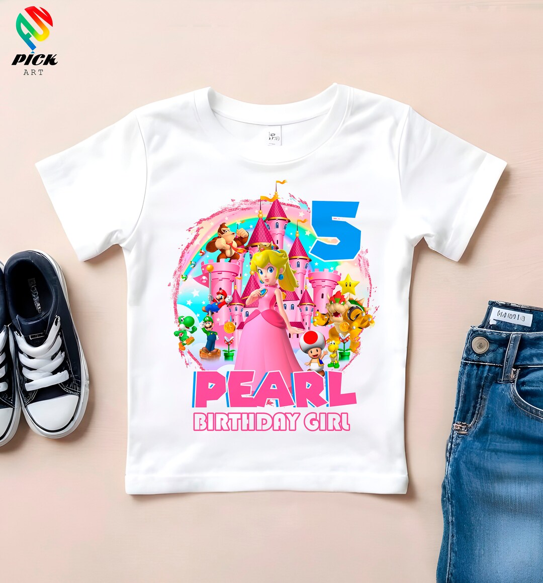 Princess Birthday Shirt Design Princess Themed Tee Princess Custom Top Princess Personalized ...