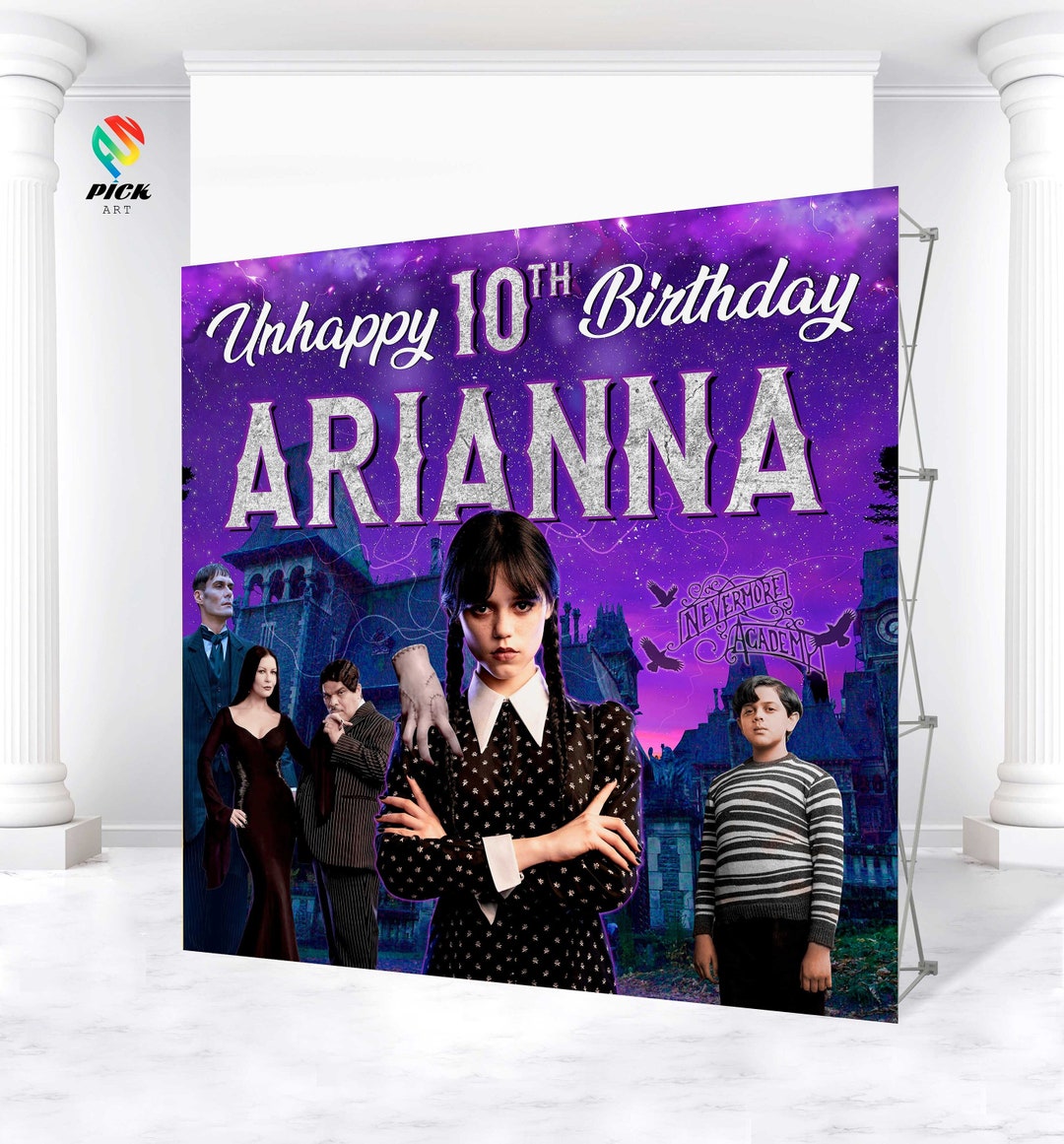 Editable Backdrop Birthday Banner Kids Party Backdrop - Etsy