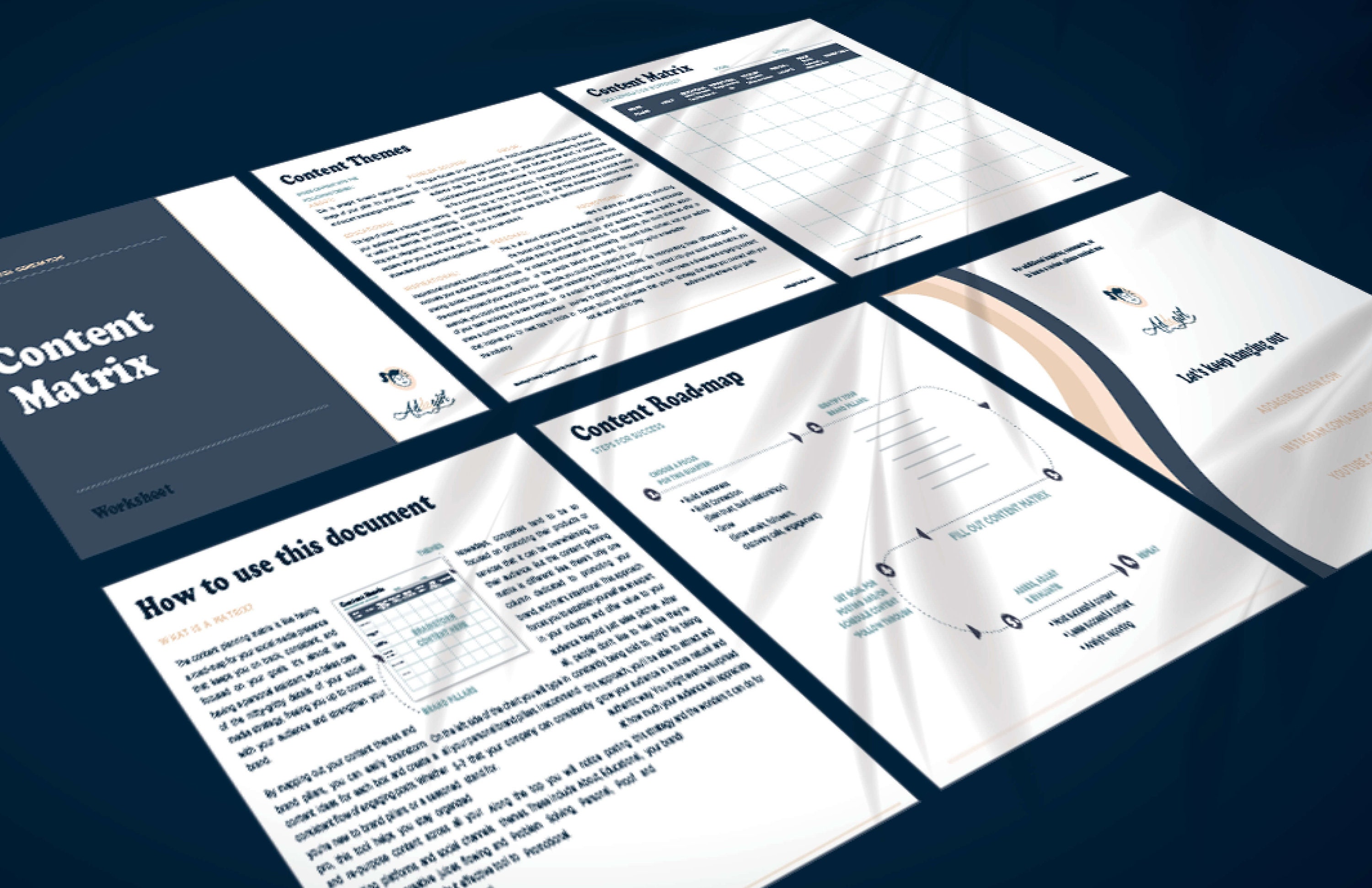 Marketing Content Matrix Worksheet Template - Etsy