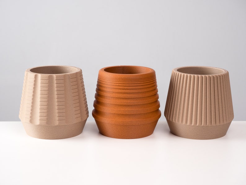 Set of 3 Small Planters #3 | Original Gift | Succulent Wooden Planter ...
