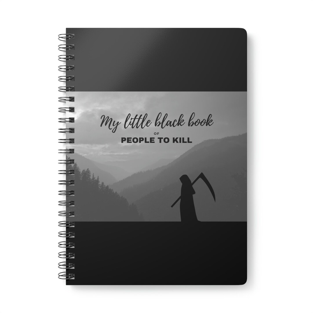 Funny People to Kill Notebook. - Etsy