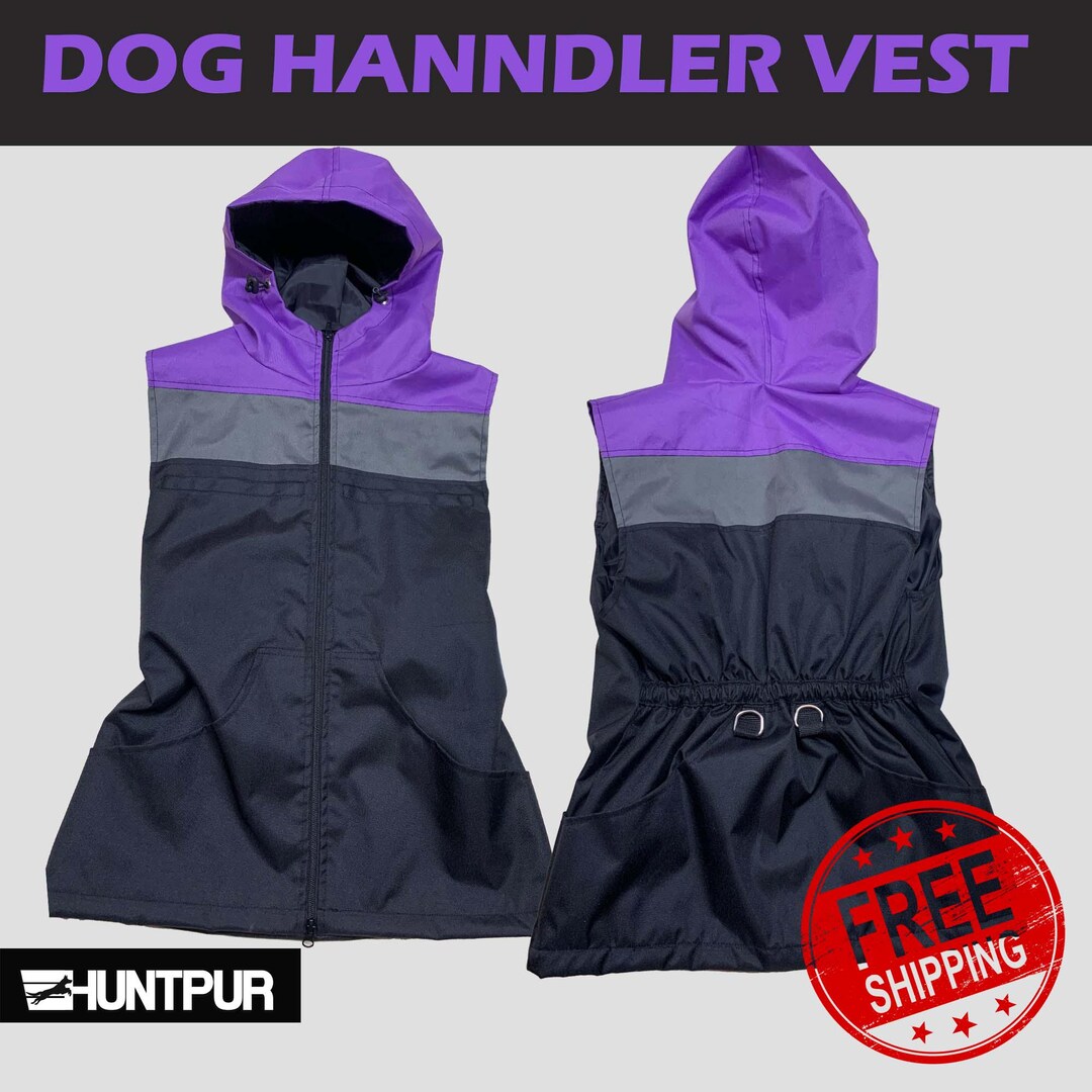 All Season Dog Training Vest: Polyester Handler Vest With Pockets - Etsy
