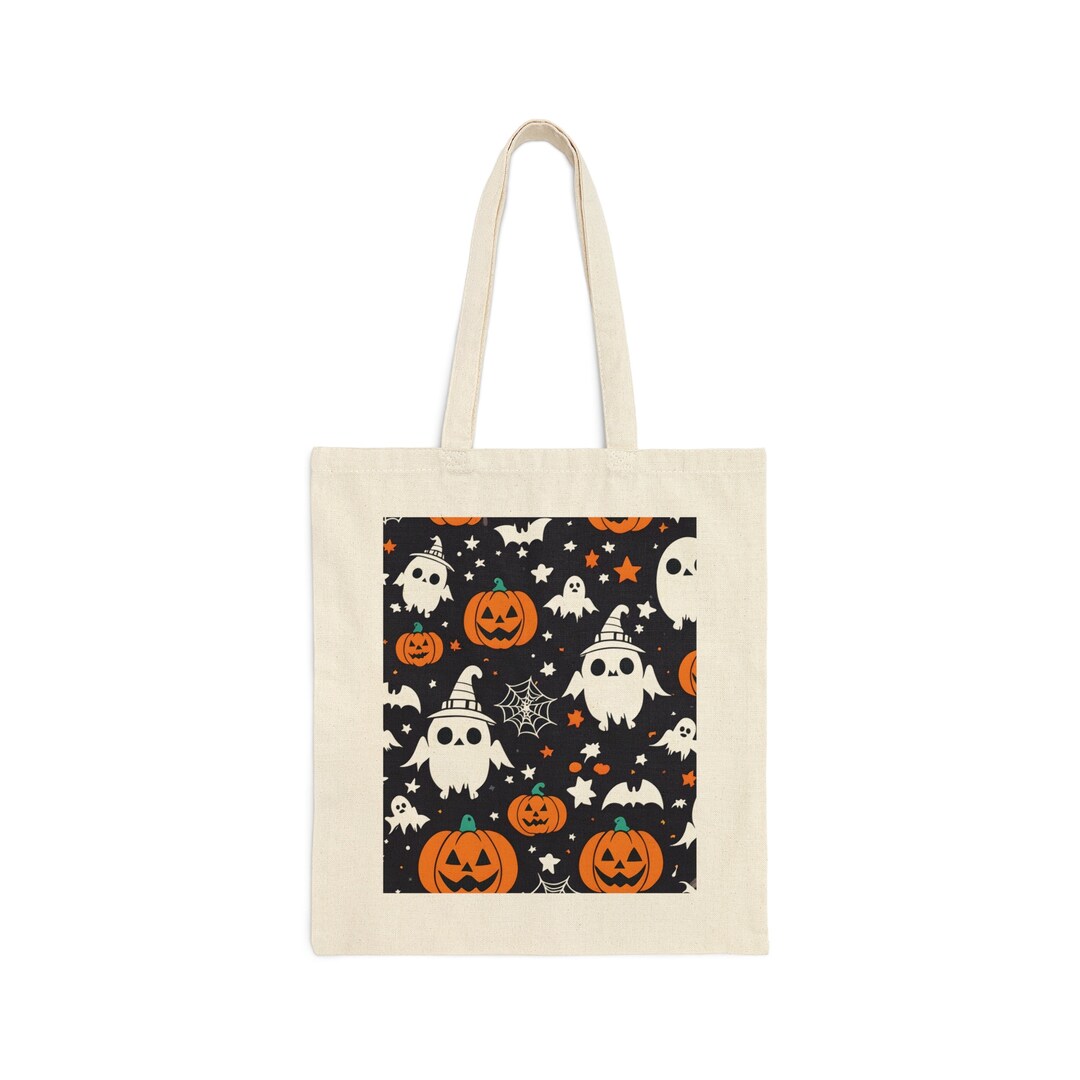 Cotton Tote Bag Spooky Halloween Design - Etsy